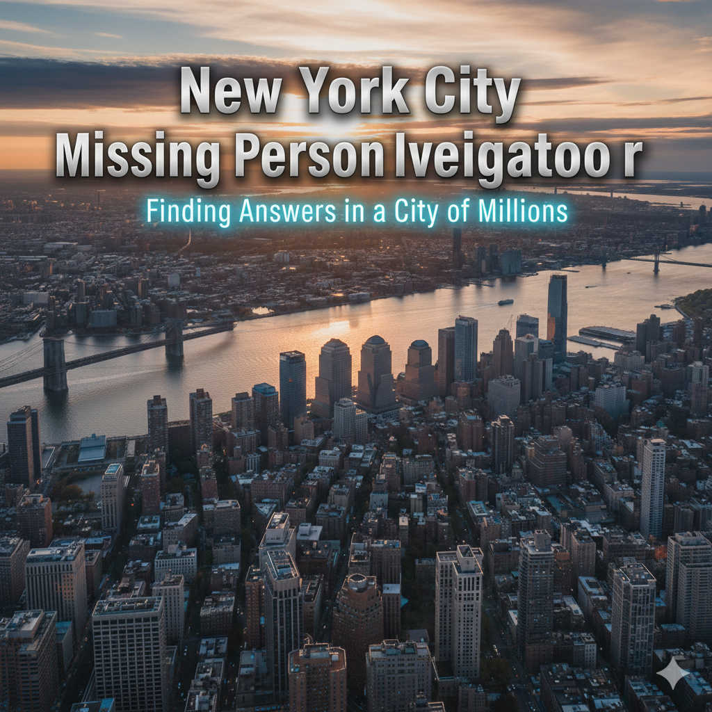 New York City missing persons investigator - New York Intelligence ...